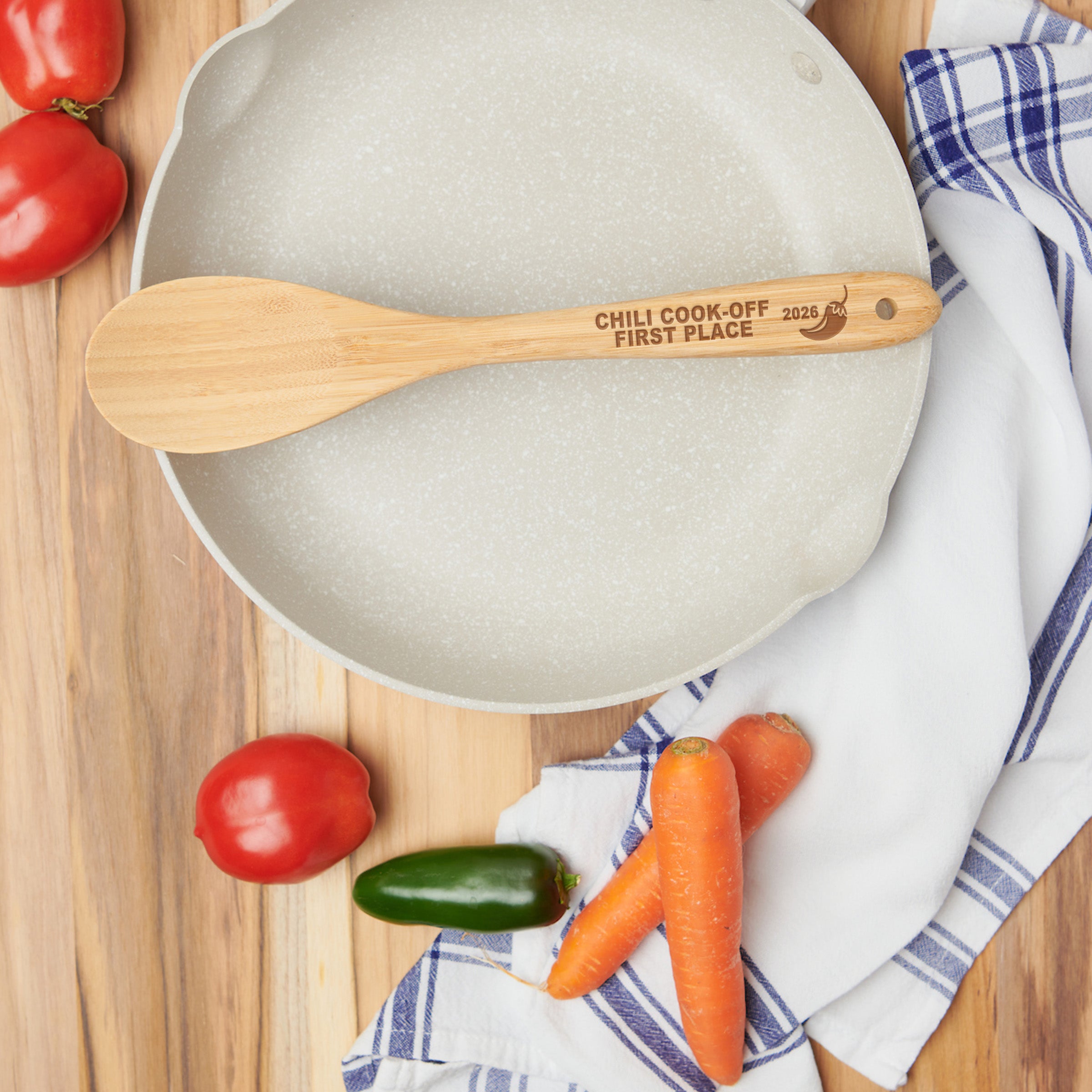 Chili Cook-off Prize Custom Bamboo Spoon - Personalized Gallery