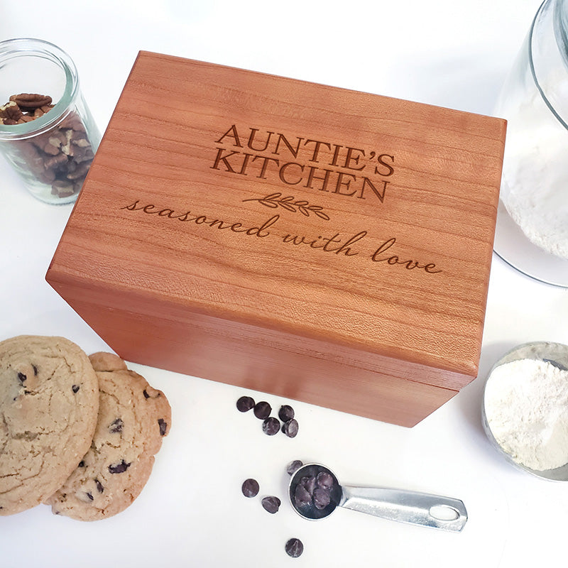 Custom Recipe Boxes & Editable Recipe Cards - Personalized Gallery