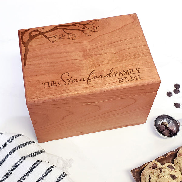 Custom Recipe Boxes & Editable Recipe Cards - Personalized Gallery