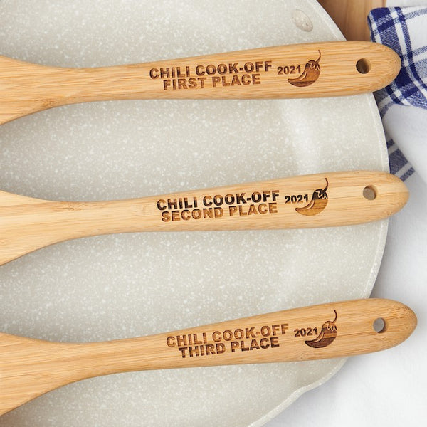 Chili Cook-off Prize Custom Bamboo Spoon - Personalized Gallery