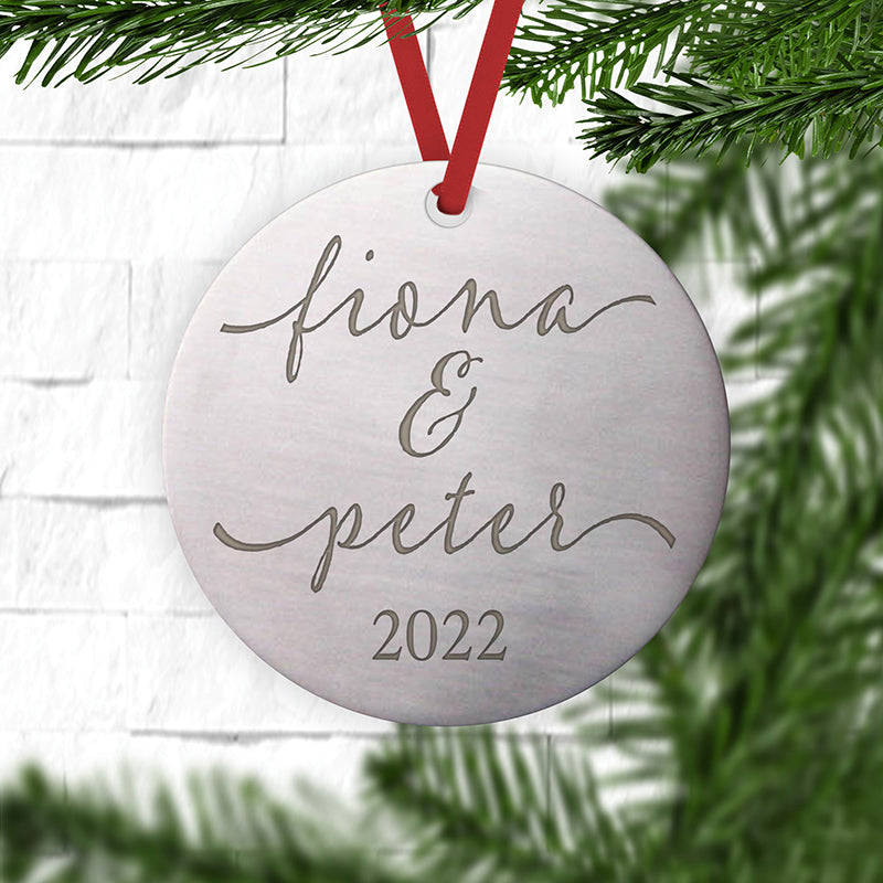 Personalized Ornament for Couples - Personalized Gallery
