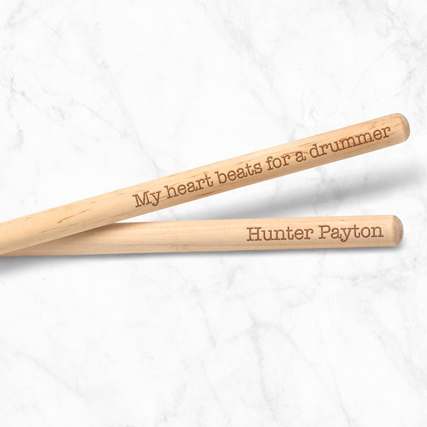 My Heart Beats For A Drummer Drumstick - Personalized Gallery