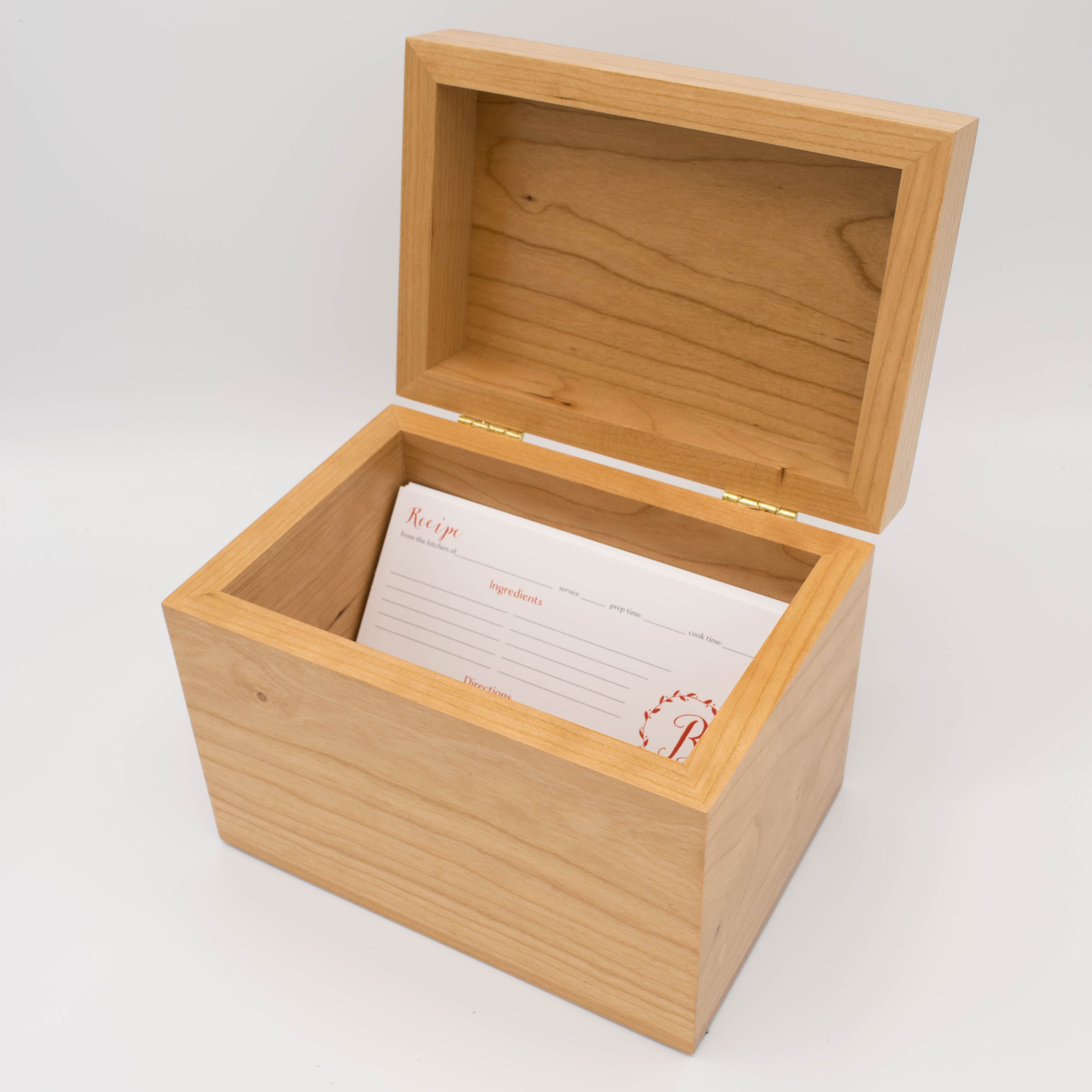Custom Recipe Boxes & Editable Recipe Cards - Personalized Gallery