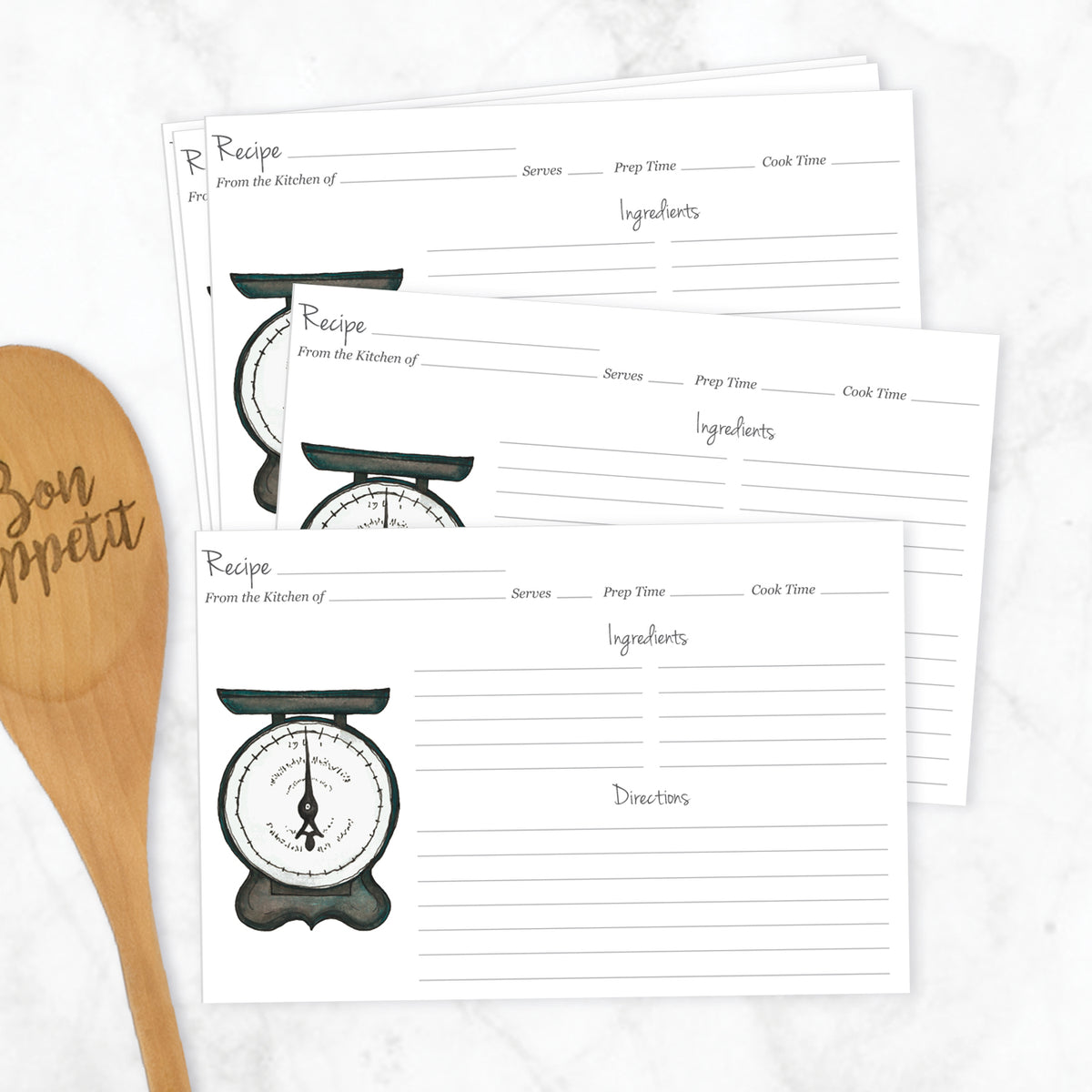 Custom Recipe Boxes & Editable Recipe Cards - Personalized Gallery