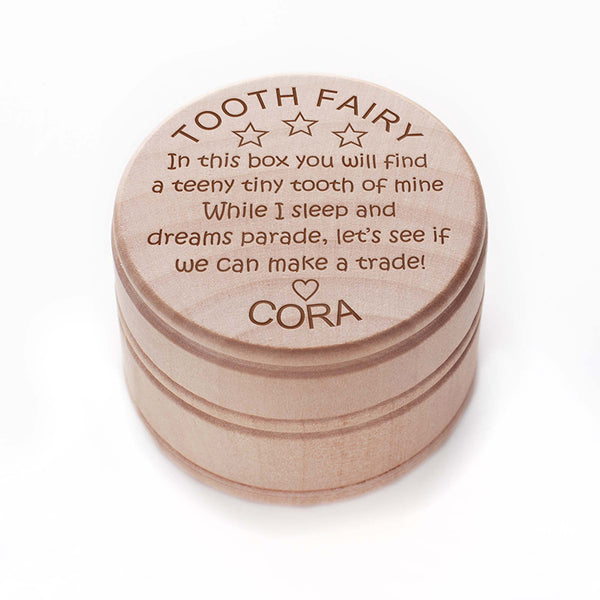 Tooth Fairy Poem Wooden Box - Personalized Gallery